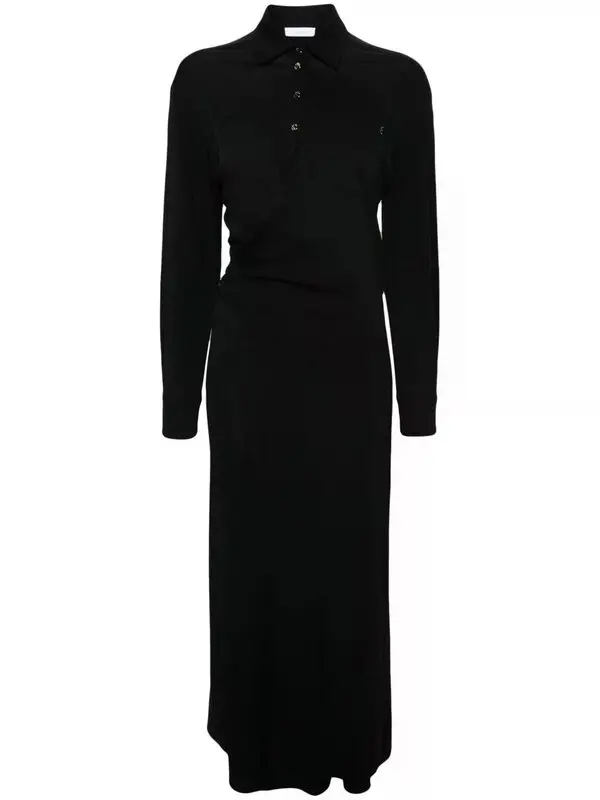 Rabanne Ruched Midi Wrap Dress