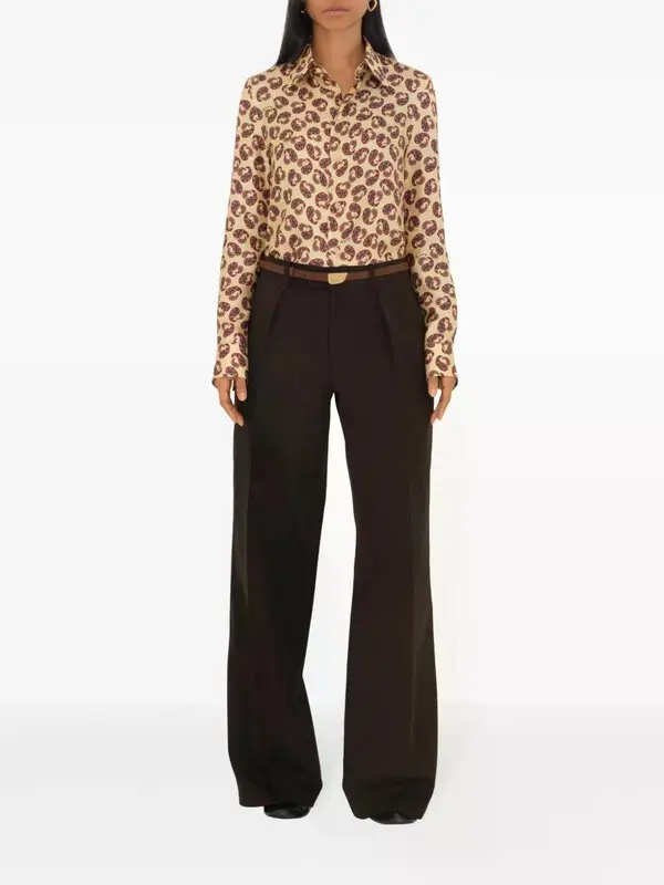 Burberry Paisley-print Silk Shirt