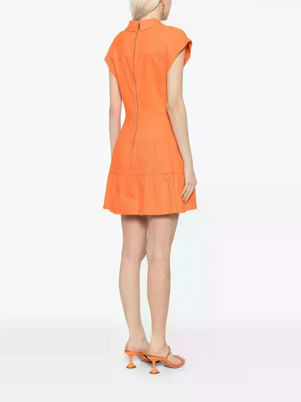 Alice + Olivia Mila Linen-blend Dress