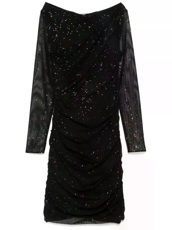 Talbot Runhof Glitter-detailed Mini Dress