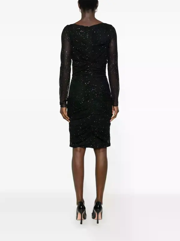 Talbot Runhof Glitter-detailed Mini Dress