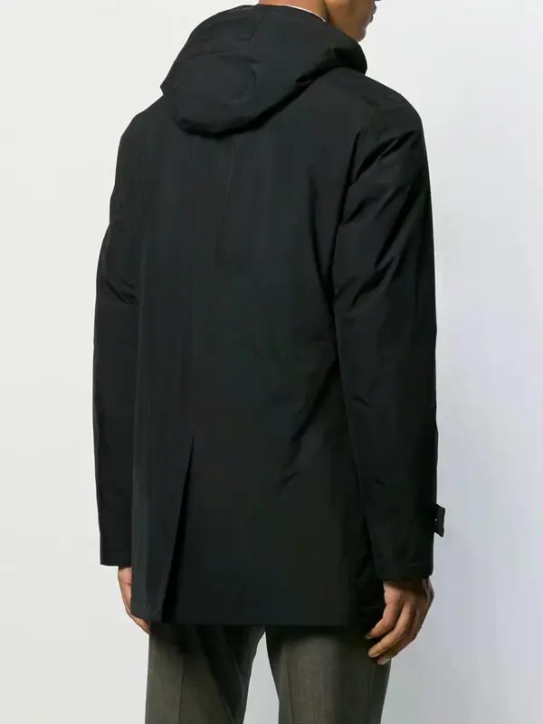 Herno Detachable Hooded Coat - Black