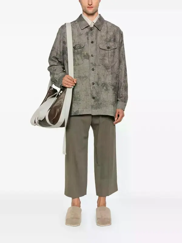 ZIGGY CHEN Herringbone-pattern Shirt