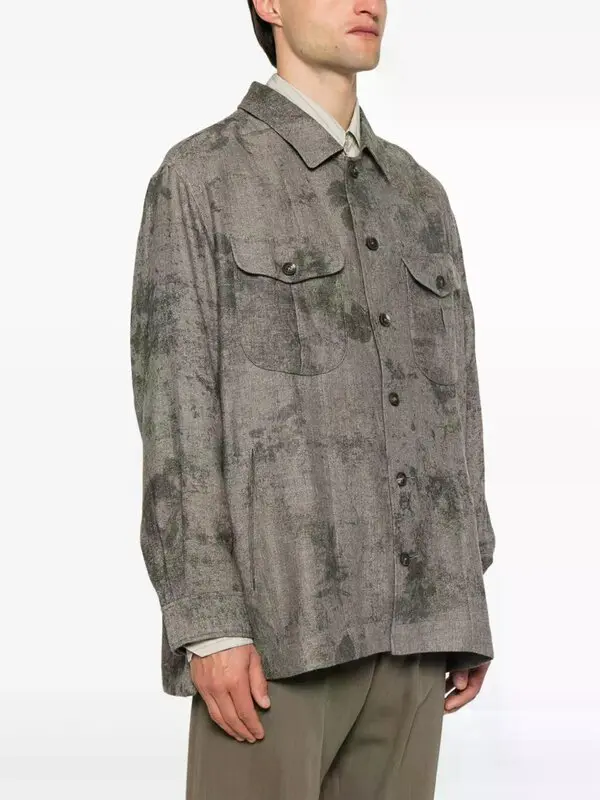 ZIGGY CHEN Herringbone-pattern Shirt