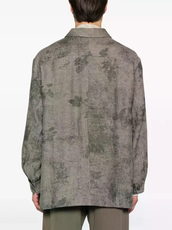 ZIGGY CHEN Herringbone-pattern Shirt
