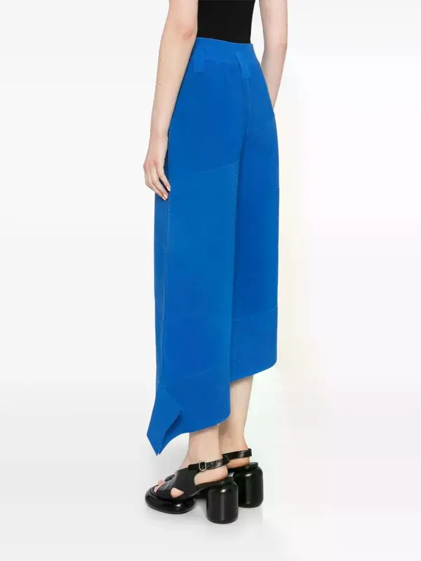 Ph5 Diagonal-ribbed Cropped Wide Leg Pants