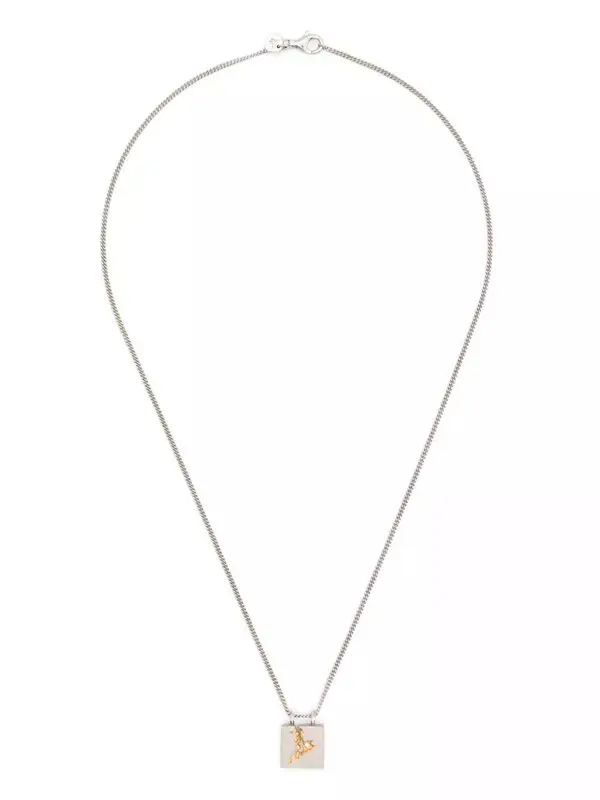 Tom Wood Mined Necklace - Silver