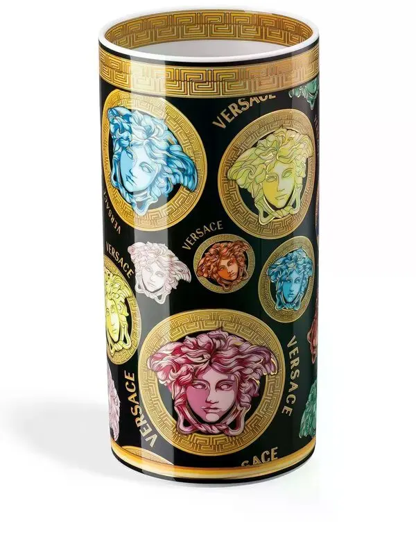 Versace Medusa Amplified Medium Vase - Black