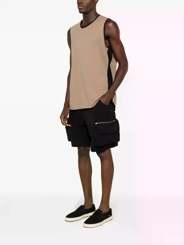 AMIR SLAMA Panelled Cotton Tank Top
