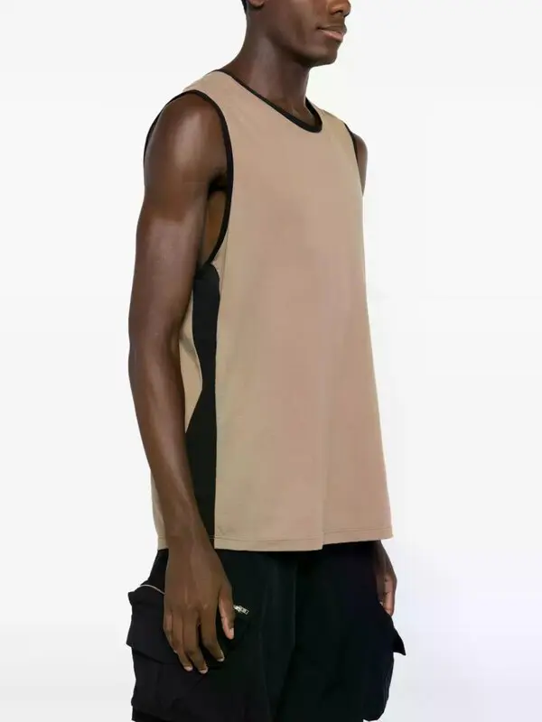 AMIR SLAMA Panelled Cotton Tank Top