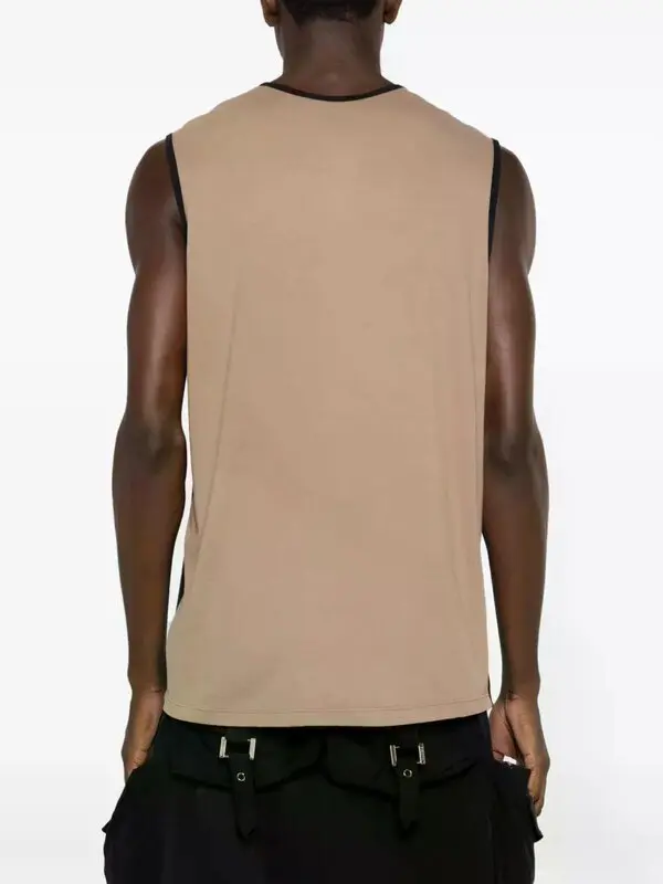 AMIR SLAMA Panelled Cotton Tank Top