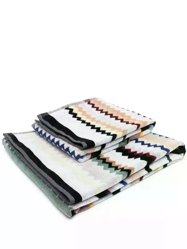 Missoni Zig-zag Cotton Bath Towel - Grey
