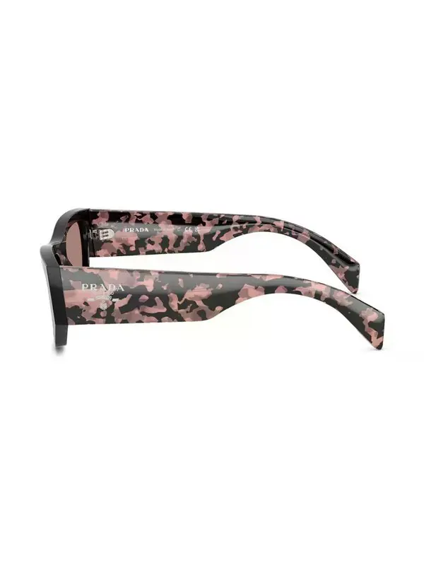 Prada Geometric-frame Sunglasses - Black