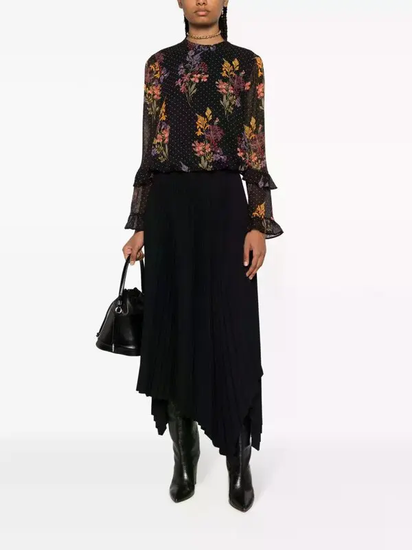 TWINSET Polka Dot And Floral Print Blouse