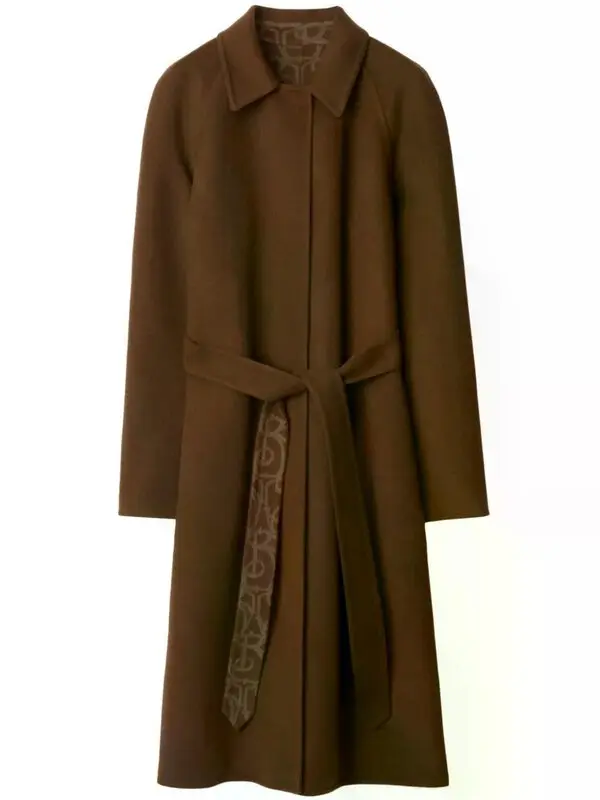 Burberry Cashmere Felted Belted Coat