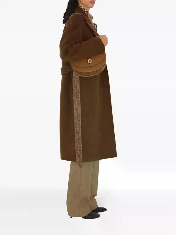 Burberry Cashmere Felted Belted Coat