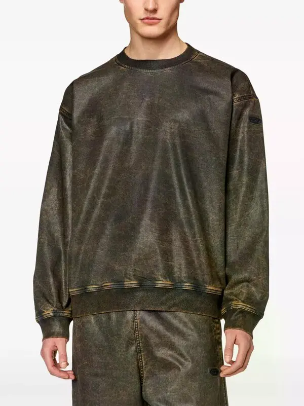 DIESEL® D-krib-s Coated Sweatshirt