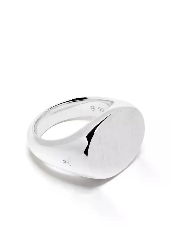 Tom Wood Ivy Sterling Signet Ring - Silver