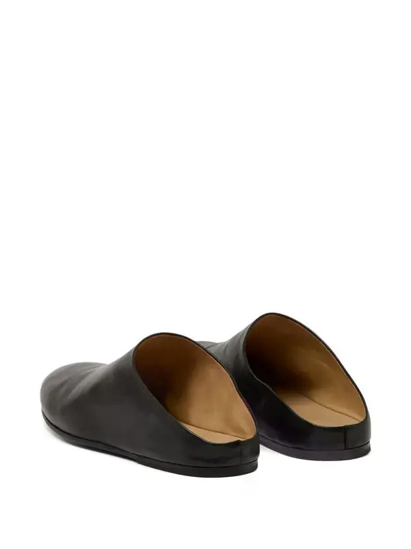 Marsèll Steccoblocco Leather Slippers - Black