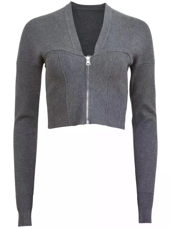FLEUR DU MAL Zip-up Bustier Cardigan
