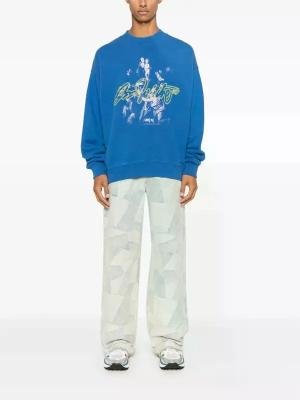 Off-White Script Mary Sweatshirt - Blue