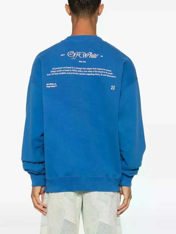 Off-White Script Mary Sweatshirt - Blue