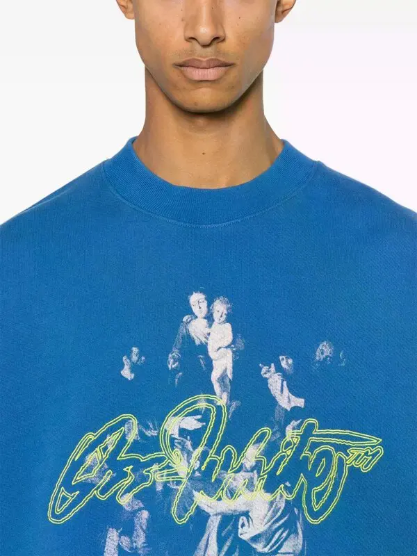 Off-White Script Mary Sweatshirt - Blue