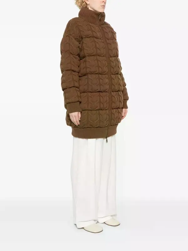 Max Mara Chunky Knit Padded Coat