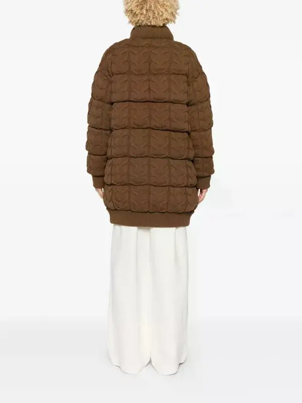 Max Mara Chunky Knit Padded Coat