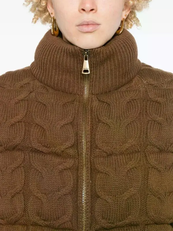 Max Mara Chunky Knit Padded Coat