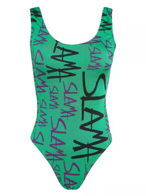 AMIR SLAMA Stretch Swimsuit - Green
