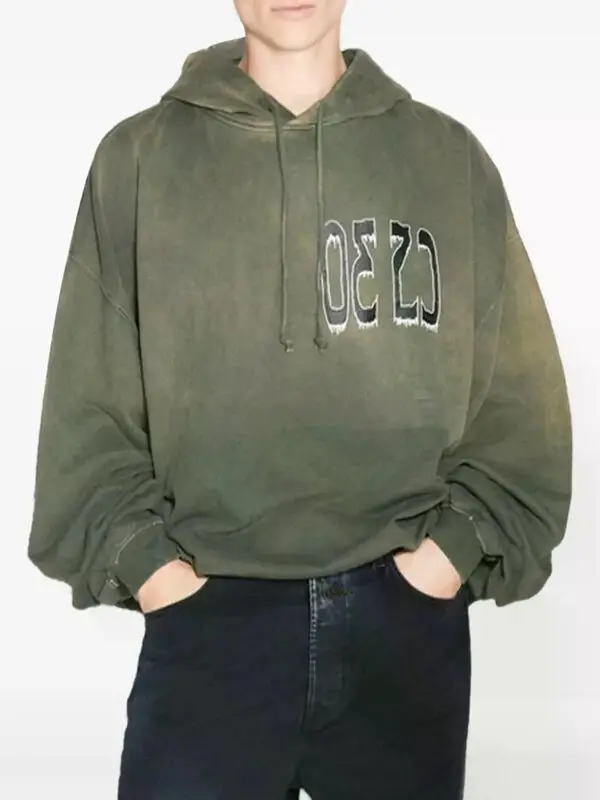 032C Spliced Bubble Hoodie