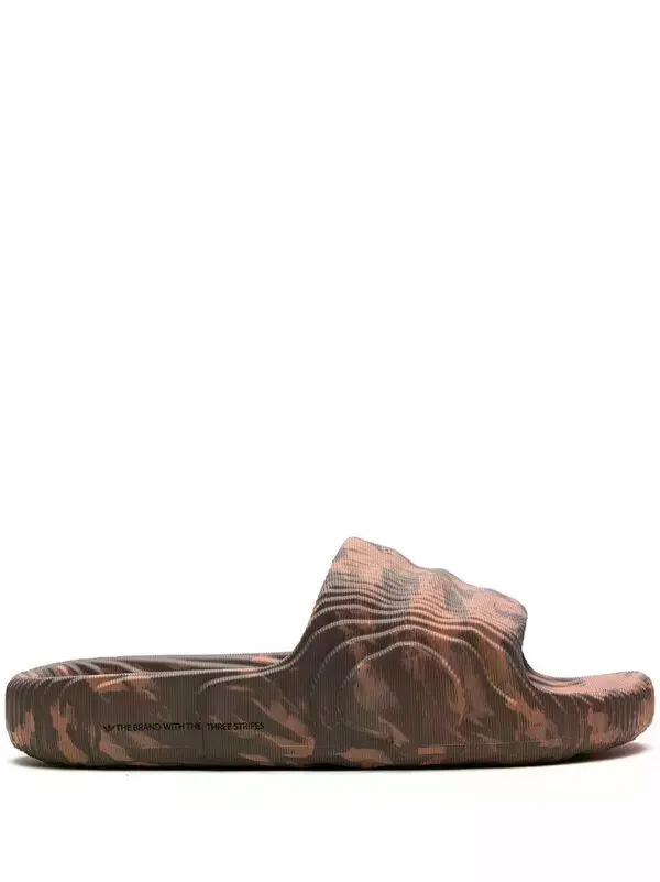 Adidas Adilette 22 Claster Slides - Brown