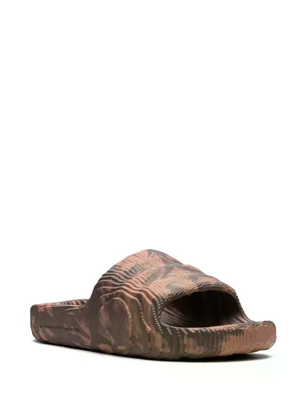 Adidas Adilette 22 Claster Slides - Brown