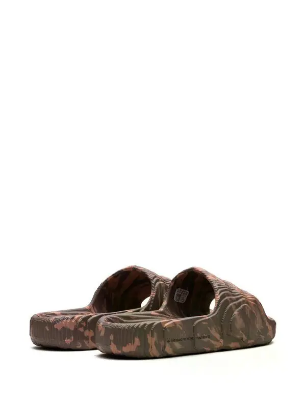 Adidas Adilette 22 Claster Slides - Brown