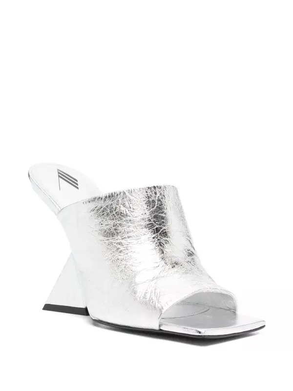Attico Cheope Wedge Sandals - Silver