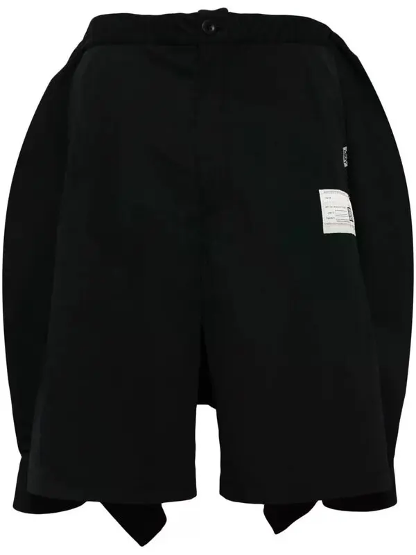 Mihara Yasuhiro Deconstructed Combo Cotton Shorts - Black
