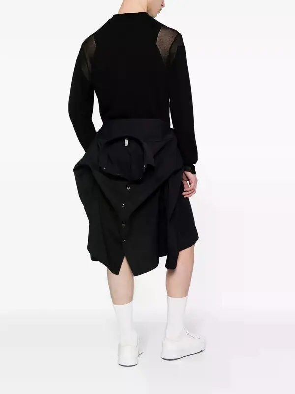 Mihara Yasuhiro Deconstructed Combo Cotton Shorts - Black