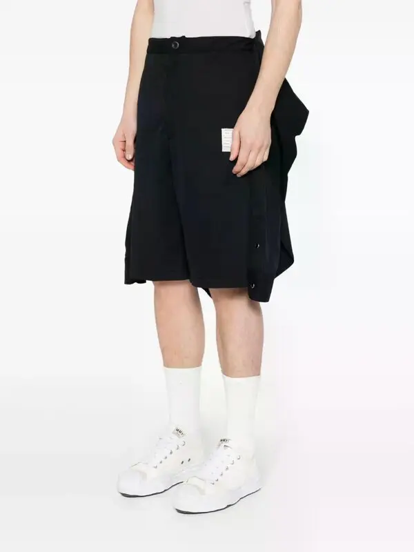 Mihara Yasuhiro Deconstructed Combo Cotton Shorts - Black