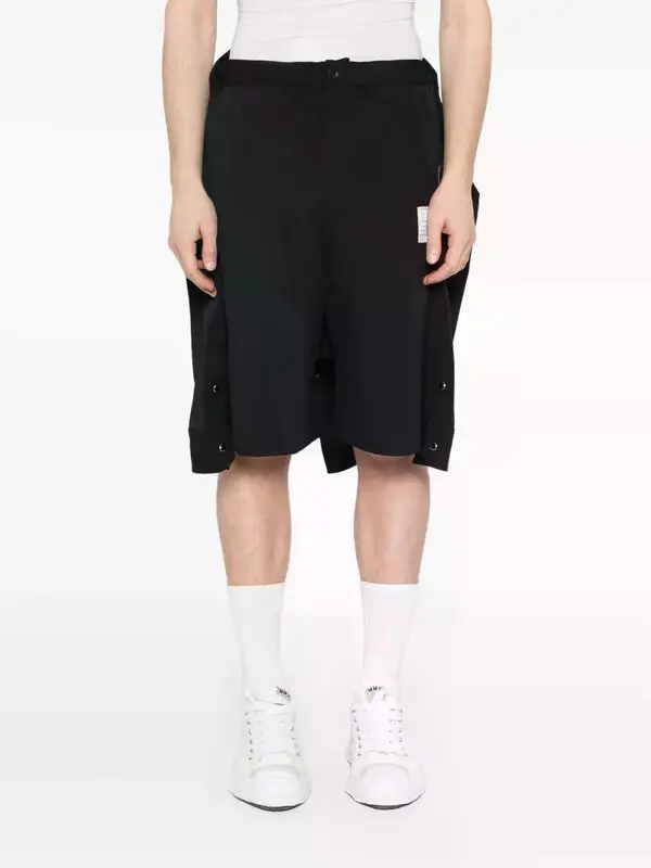 Mihara Yasuhiro Deconstructed Combo Cotton Shorts - Black