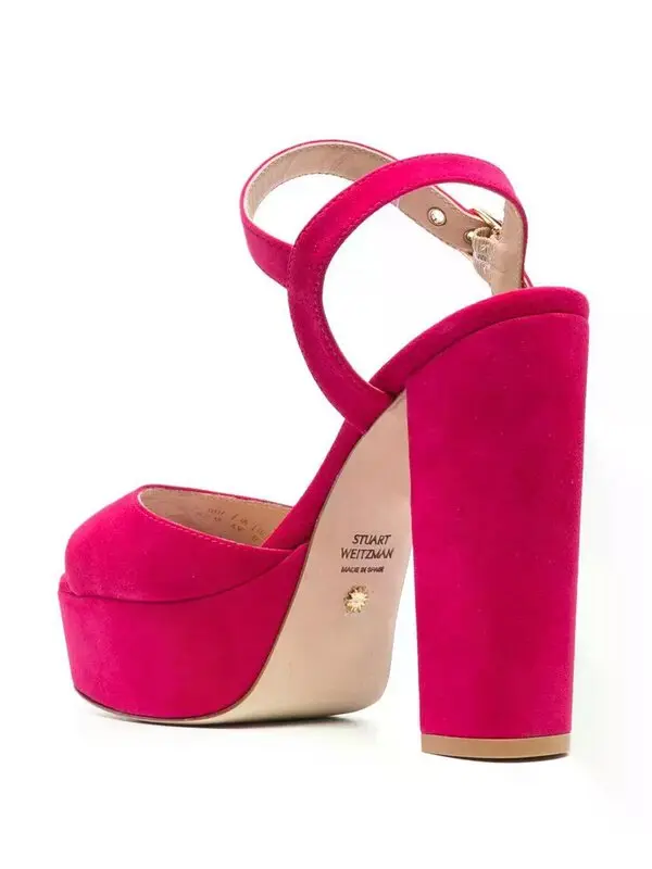 STUART WEITZMAN 135mm Platform Suede Sandals