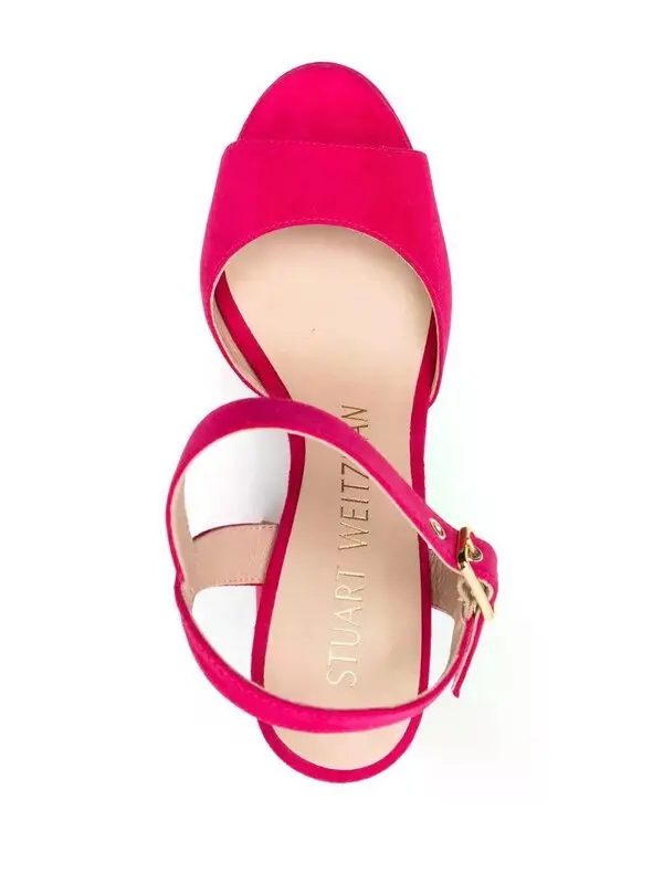 STUART WEITZMAN 135mm Platform Suede Sandals
