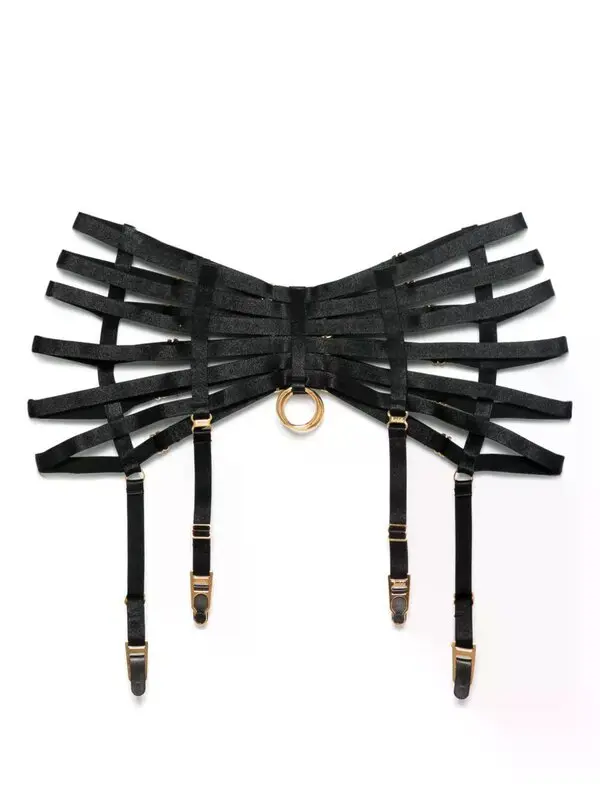 BORDELLE Ring-detail Suspender - Black