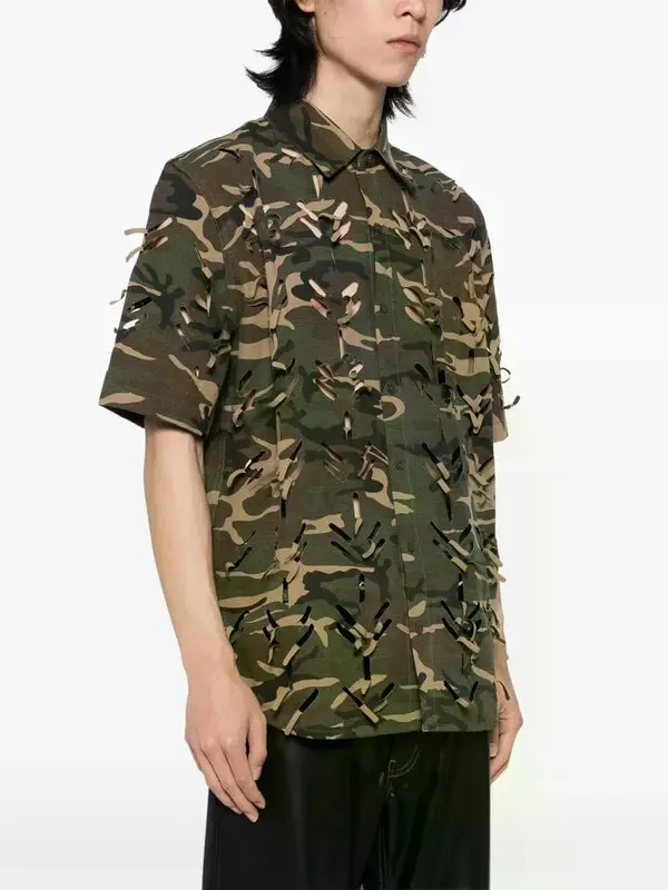 JUNTAE KIM Laser-slashed Shirt