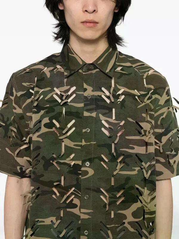 JUNTAE KIM Laser-slashed Shirt