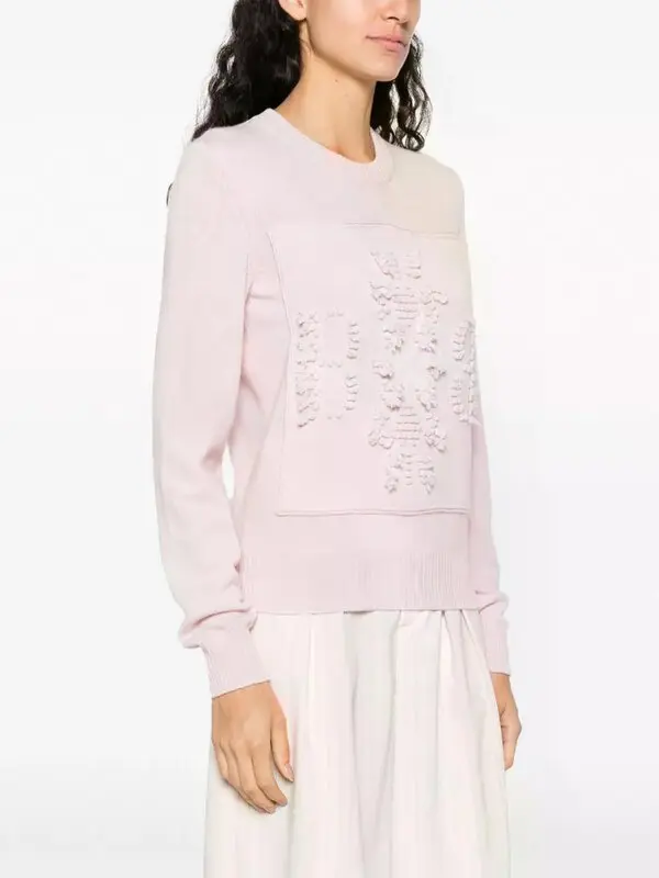 BARRIE Logo-embroidered Cashmere Jumper