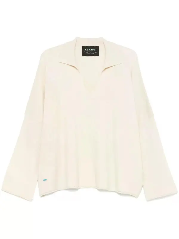 Alanui Polo Collar Sweater - Neutrals