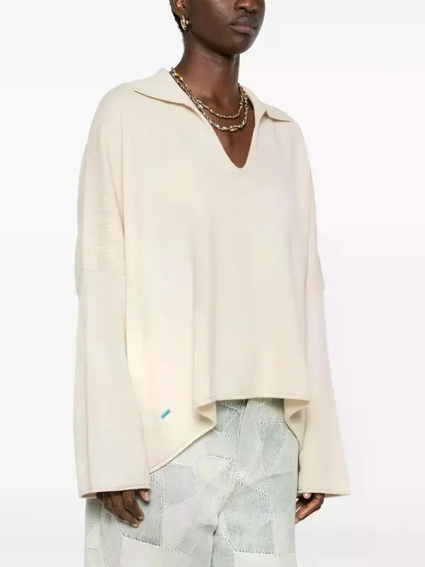 Alanui Polo Collar Sweater - Neutrals