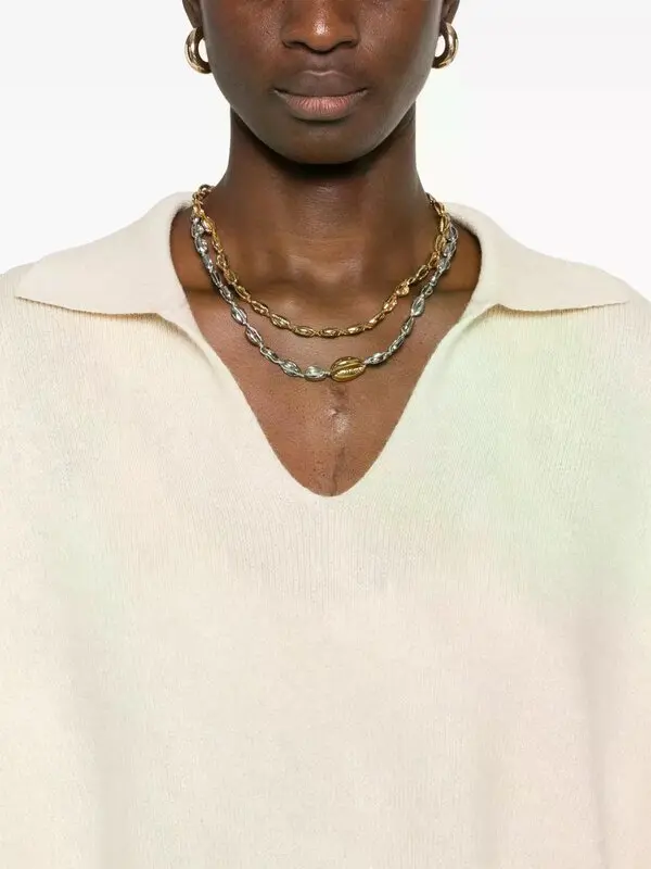 Alanui Polo Collar Sweater - Neutrals