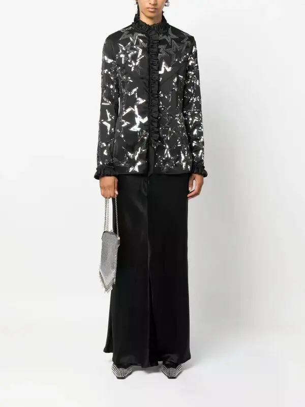 Rabanne Sequin Star Embellished Shirt